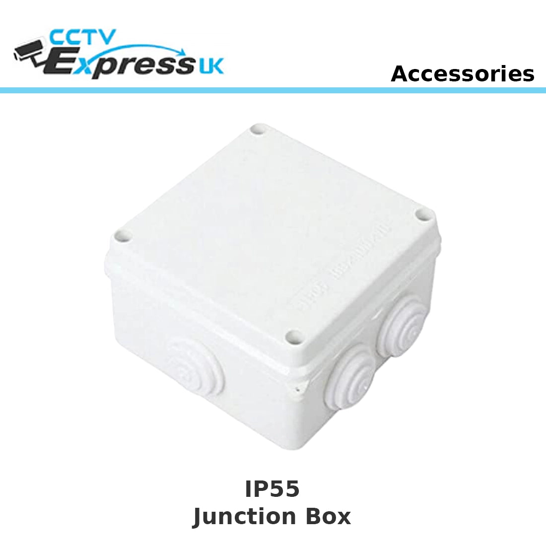 IP55 Weatherproof Junction Box 100 X 100 – CCTV Express UK