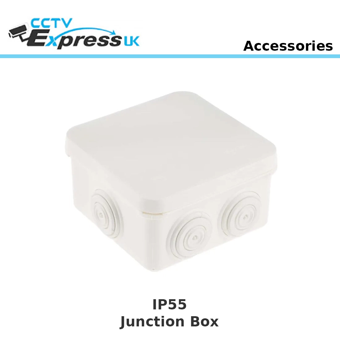 IP55 Weatherproof Junction Box 80 X 80 – CCTV Express UK