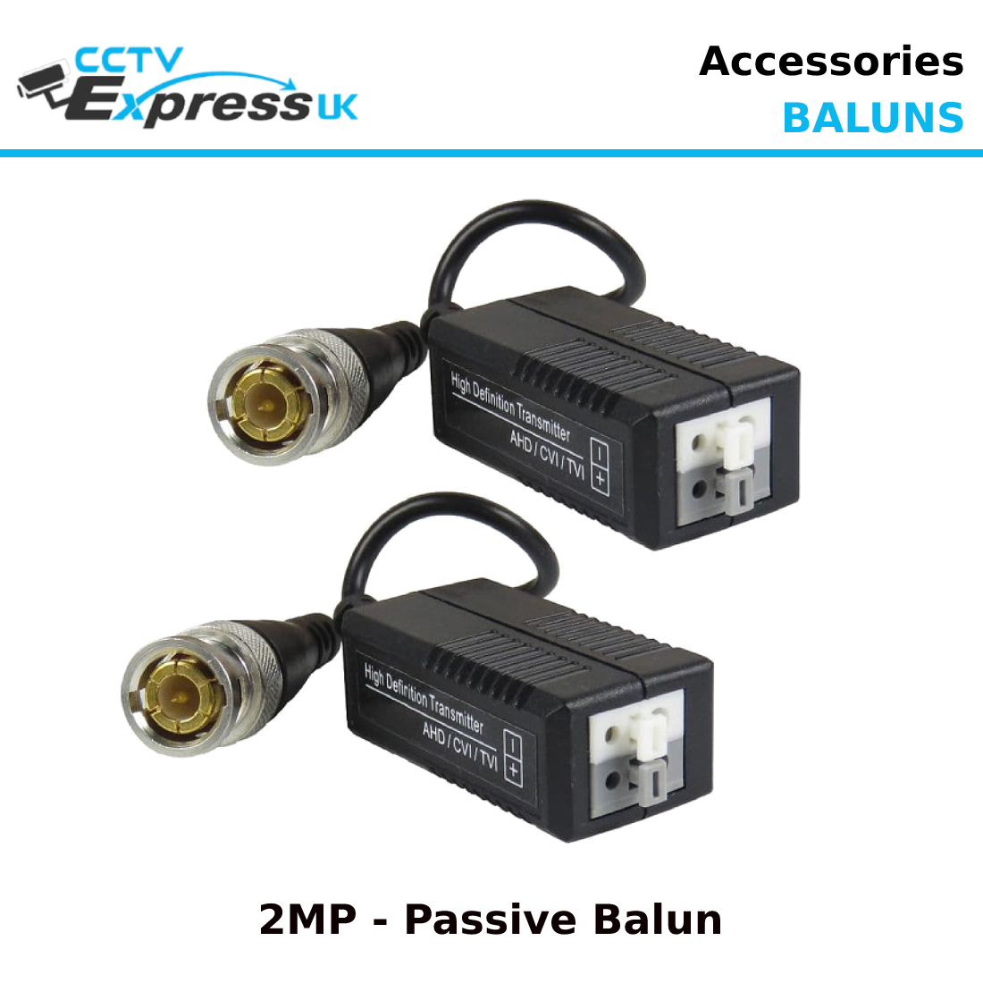 2MP Balun - Passive Video Balun Upto 2MP – CCTV Express UK