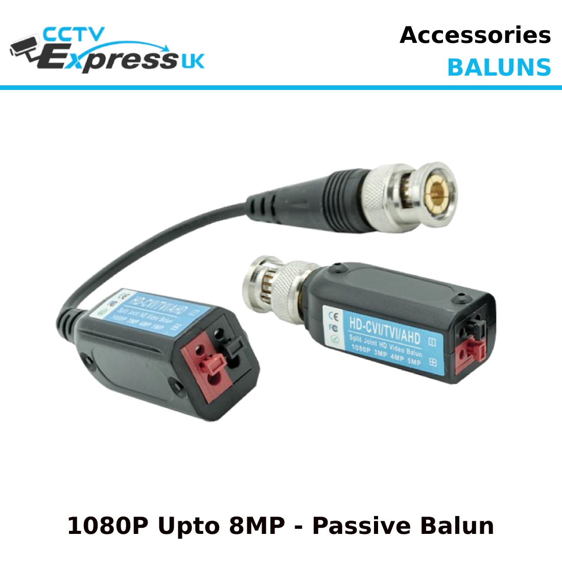 8MP Balun High Defintion Passive Video Balun 1080p Upto 8MP – CCTV ...